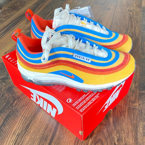 Nike | Shoes | Mens Nike Air Max 97 Se Amrc Pollenorangeblue Dh85 700 ...